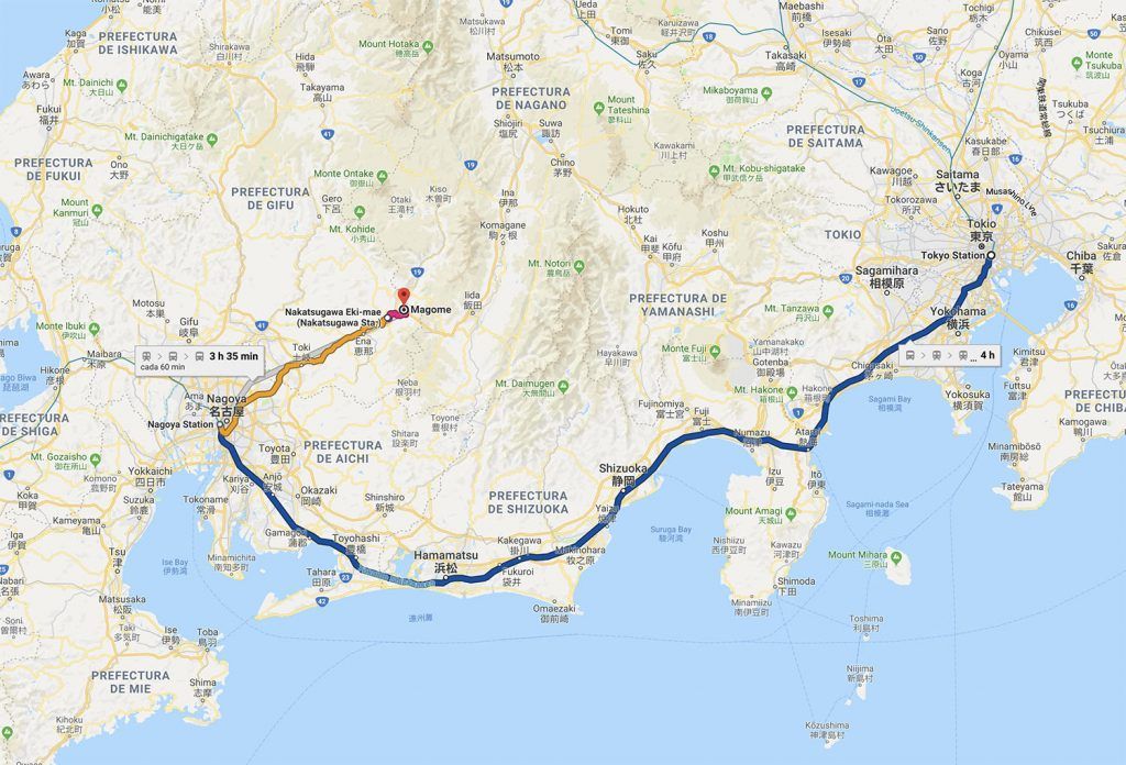 Cómo ir de Tokio a Magome [OPCIONES + PRECIOS + DURACIÓN]