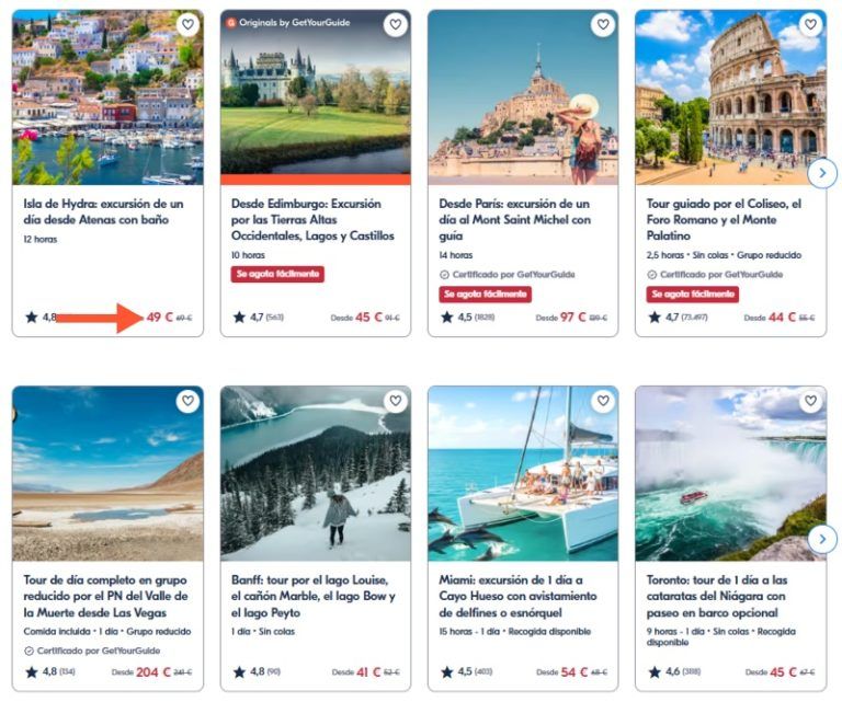 DESCUENTO Get Your Guide 2026 ⚠️ 10% al 40% AQUÍ
